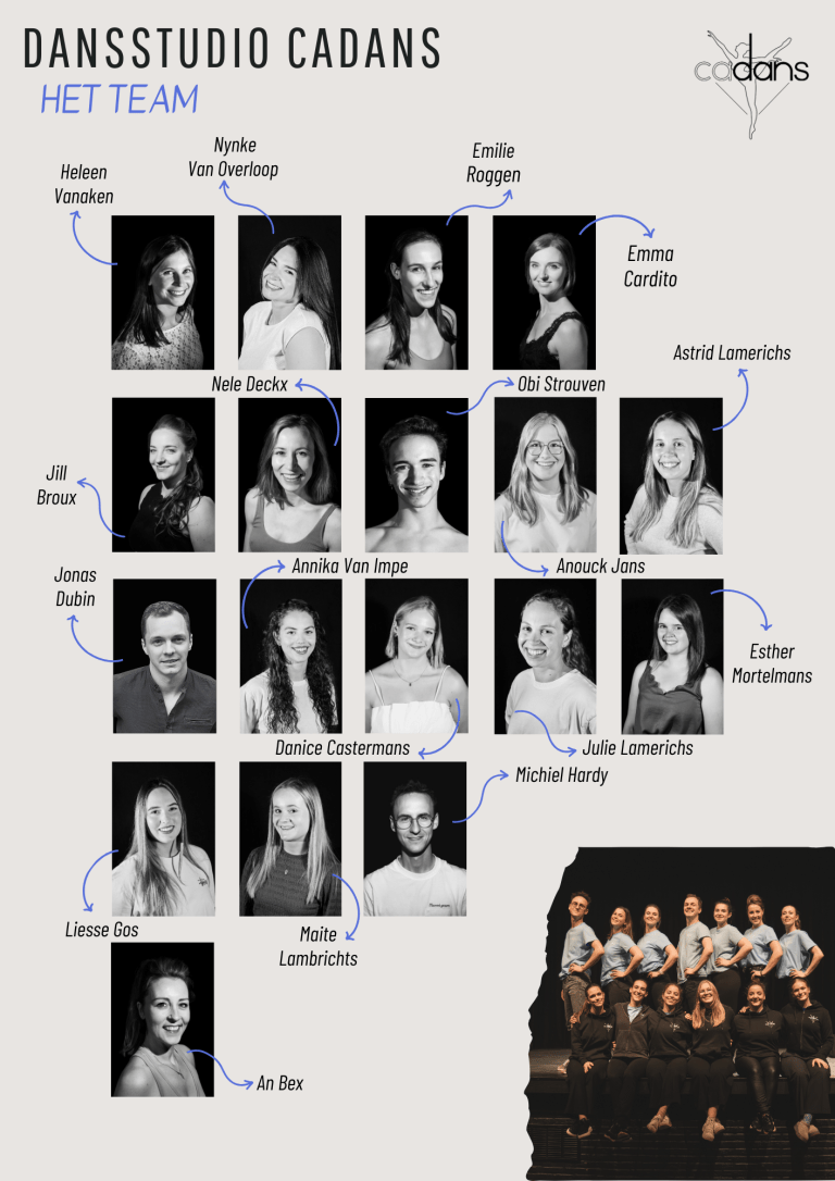 Ons team – Dansstudio CadAns